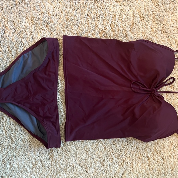 Victoria's Secret | Swim | Victorias Secret Burgundy Wine Tankini Size ...